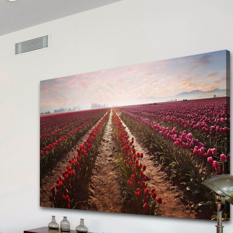 East Urban Home Tulips Forever by Sylvia Cook - Wrapped Canvas Print ...