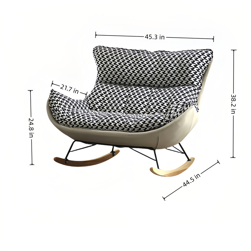 VIBORZ Upholstered Rocking Chair | Wayfair
