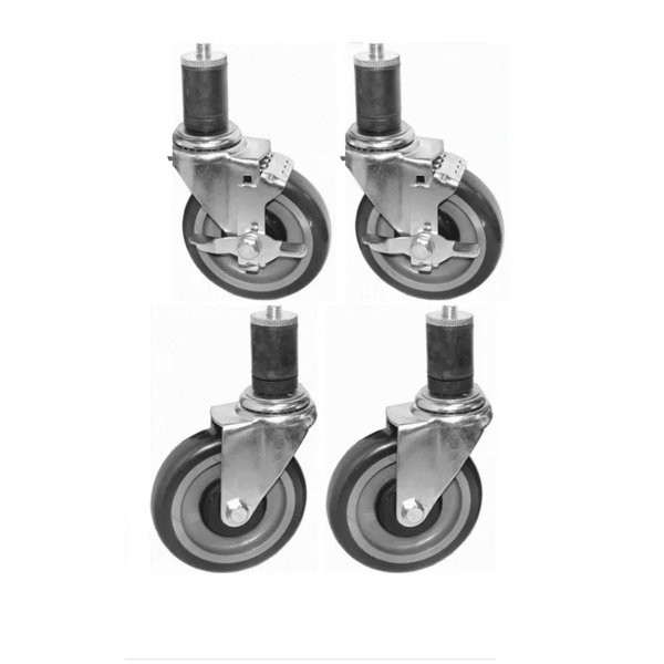 Express KitchQuip Expandable Stem Wheels for Work Table | Wayfair