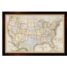Home Magnetics Framed Magnetic Travel USA Map & Reviews | Wayfair