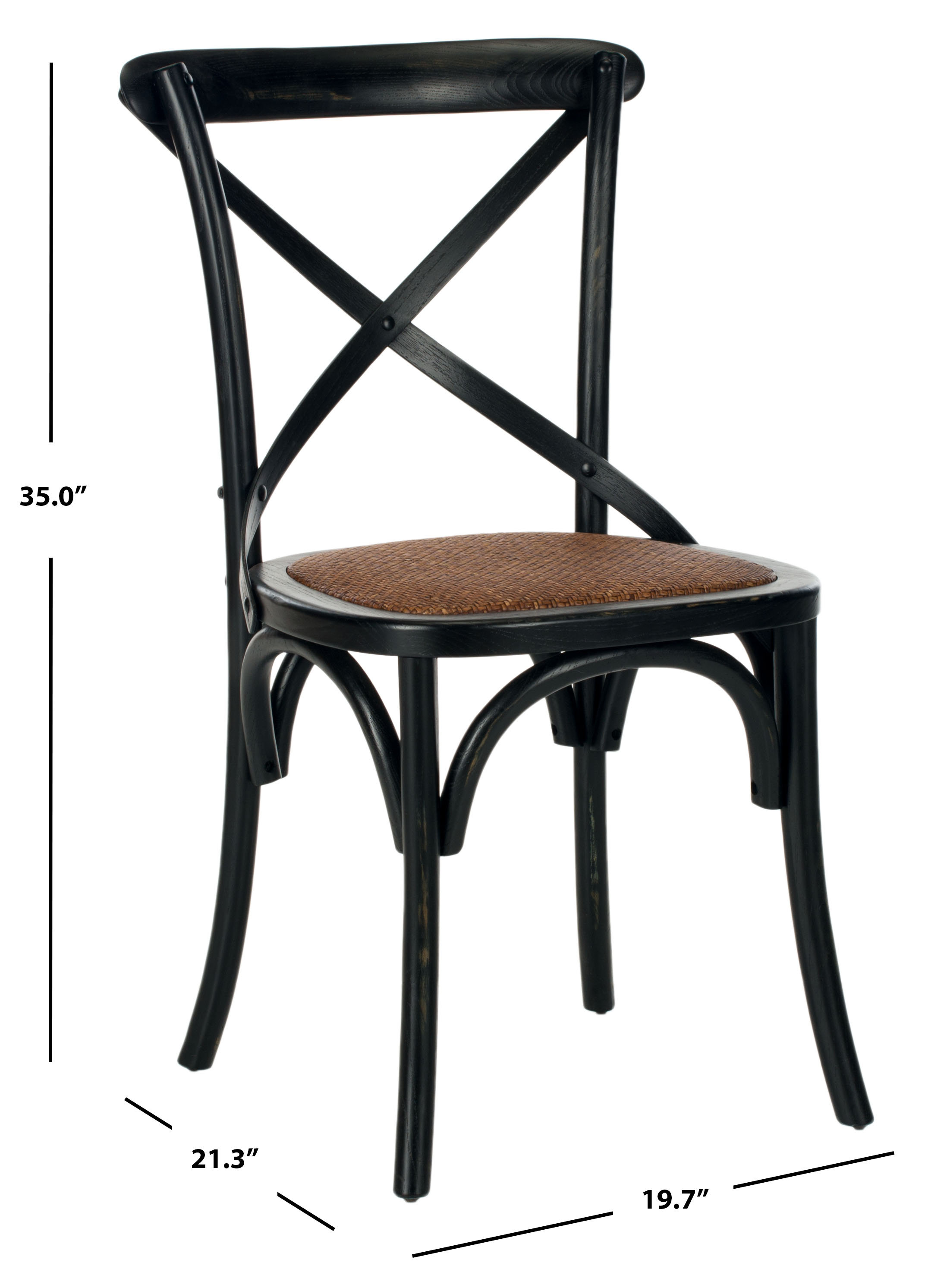 August Grove® Ladores Cross Back Side Chair & Reviews | Wayfair