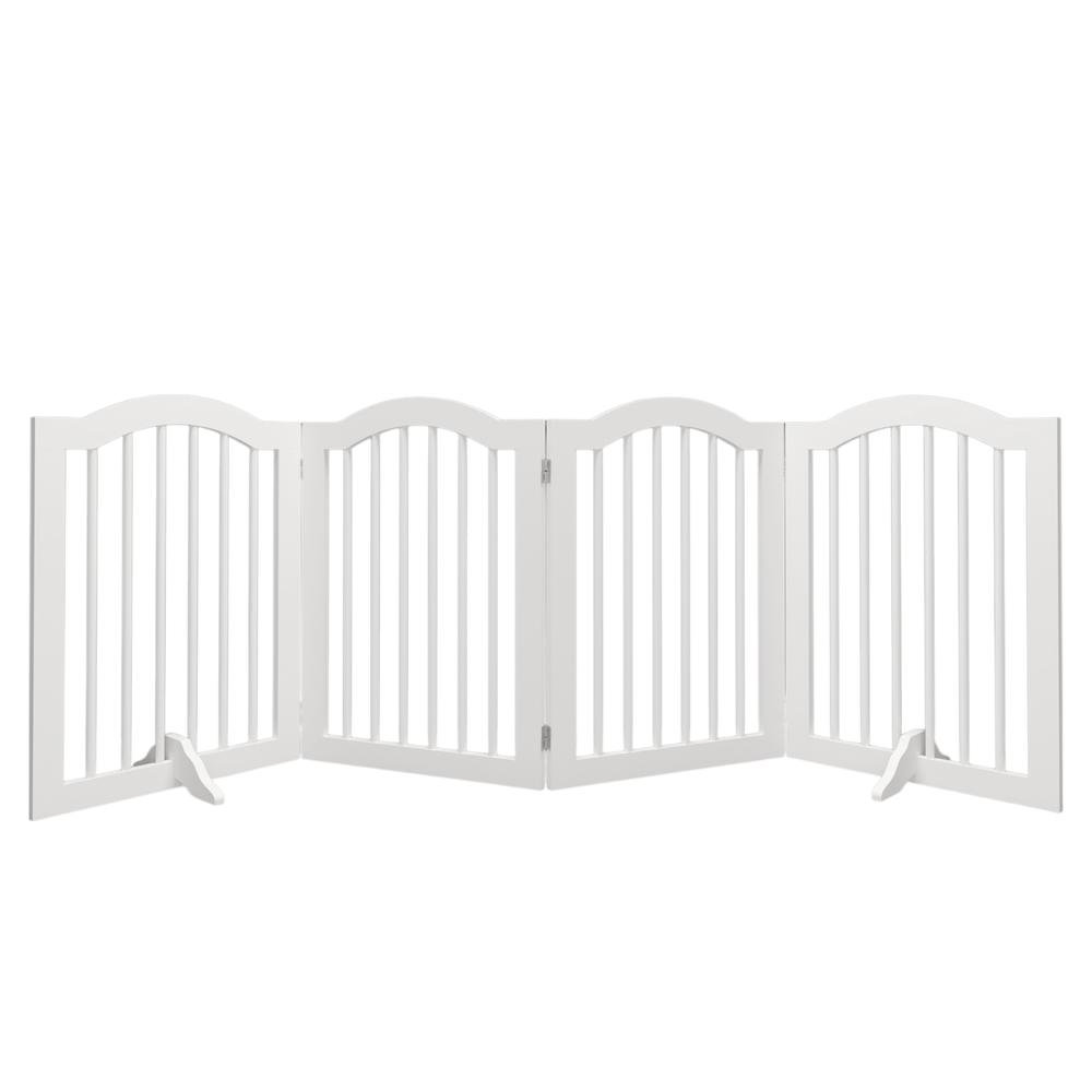 Archie & Oscar™ 27.6" Tall Freestanding Pet Gate – 4-Panel Foldable ...