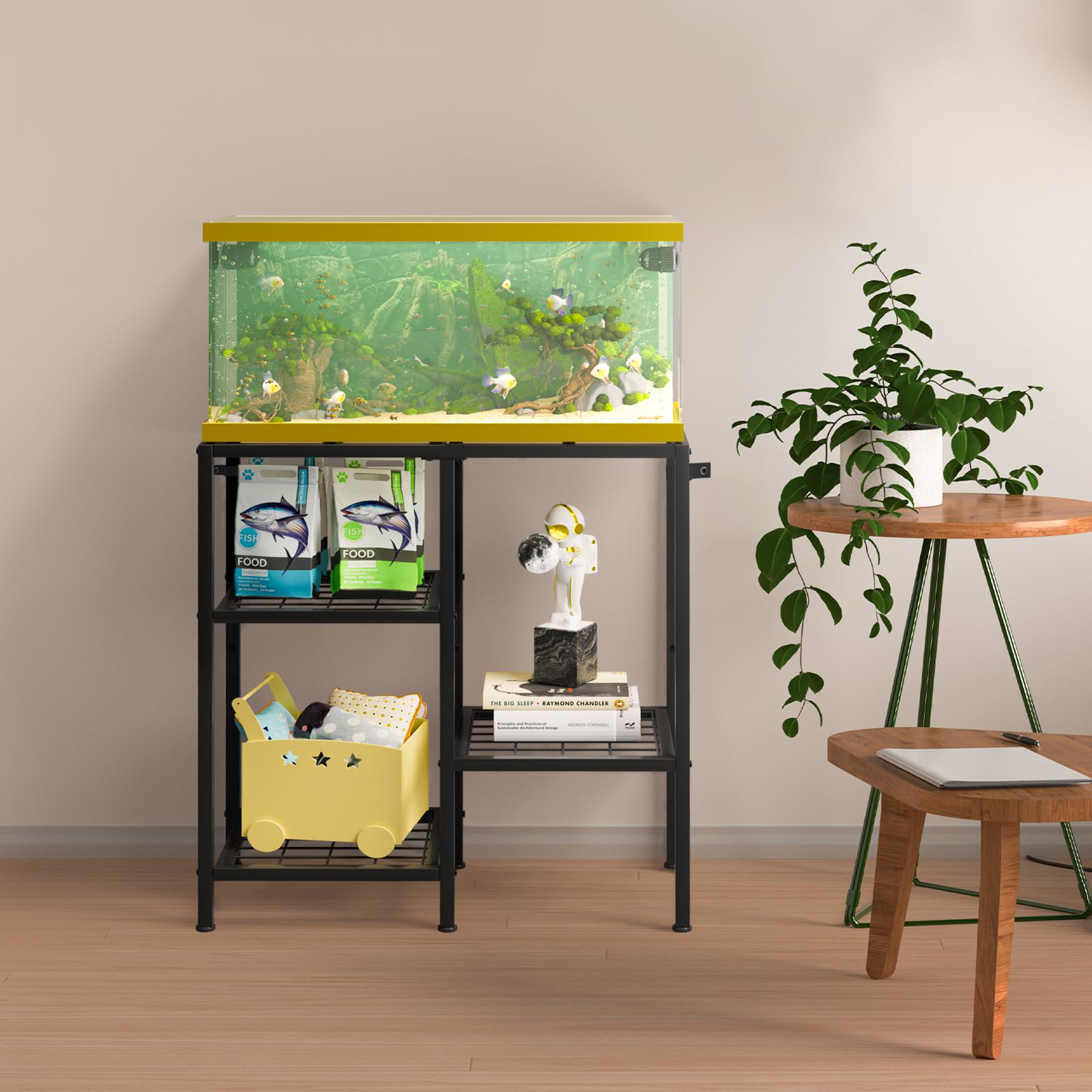 Archie & Oscar™ Aquarium Stand 20 Gallon, Metal Fish Tank Stand ...