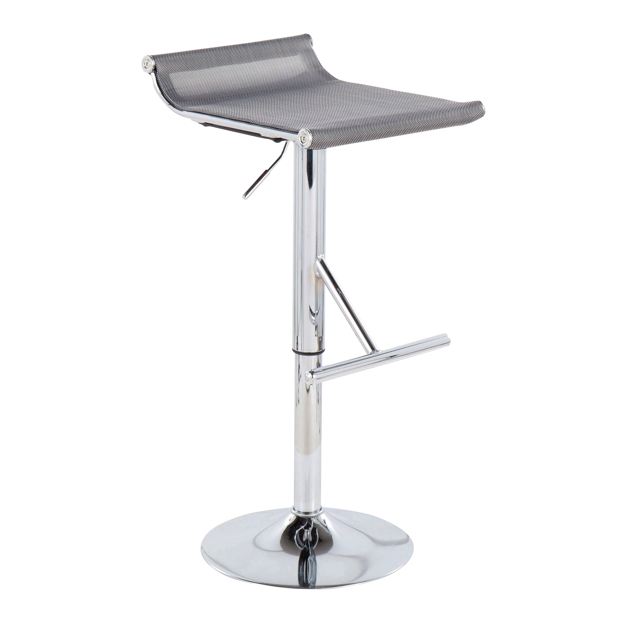 Latitude Run® Contemporary Adjustable Bar Stool | Wayfair