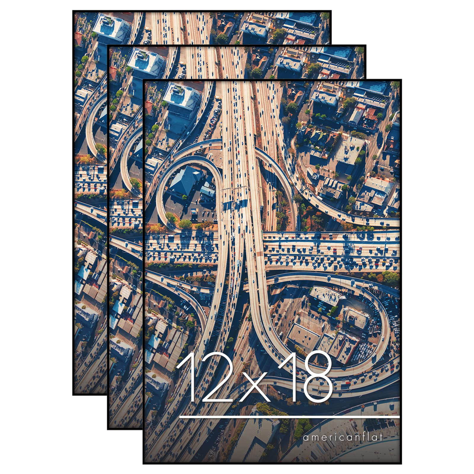 Hokku Designs 12X18 Poster Frame With Shatter-Resistant Glass - Set Of ...