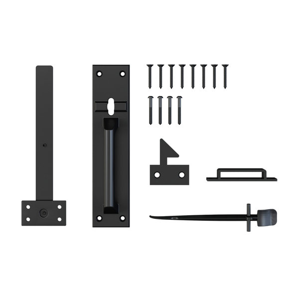 JUBEST Heavy Duty Gate Latch, Two Sided Gate Latch for Outdoor Fence ...