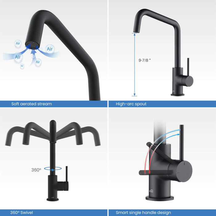 KIBI USA KIBI Macon Kitchen Faucet & Reviews | Wayfair