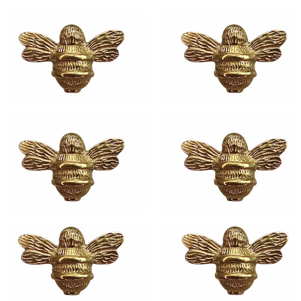 Brambly Cottage Sagers 6 X Nickel Bee Knobs | Wayfair.co.uk