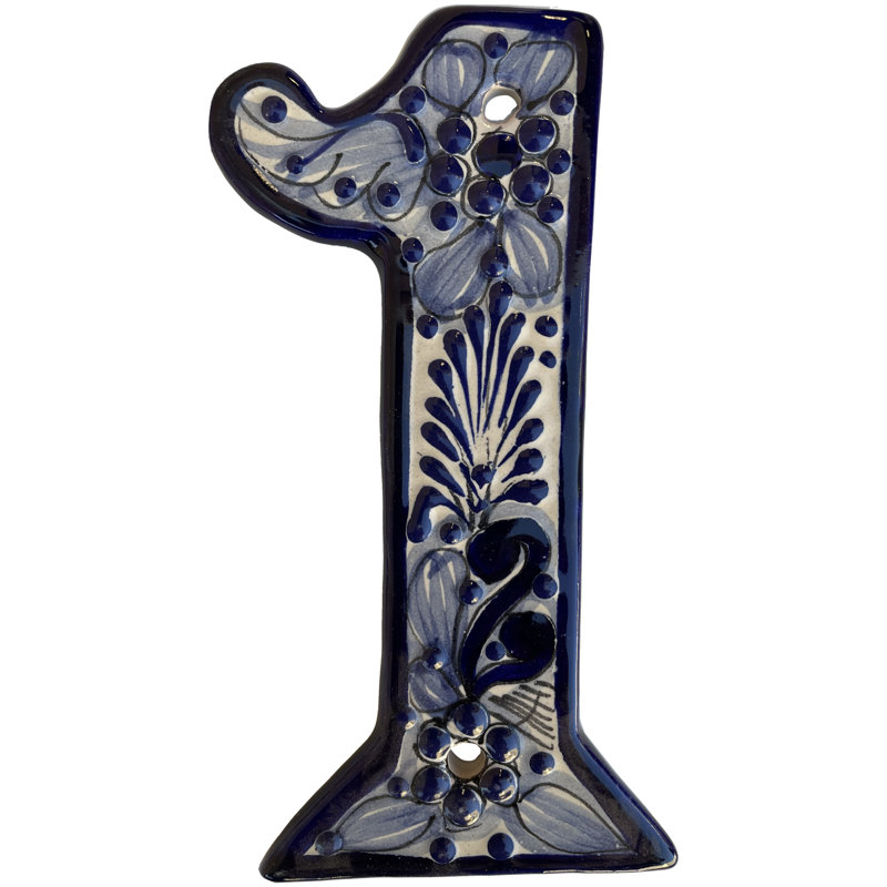 Fine Crafts Imports Mexican Majolica Rancho Tile Address House Number ...