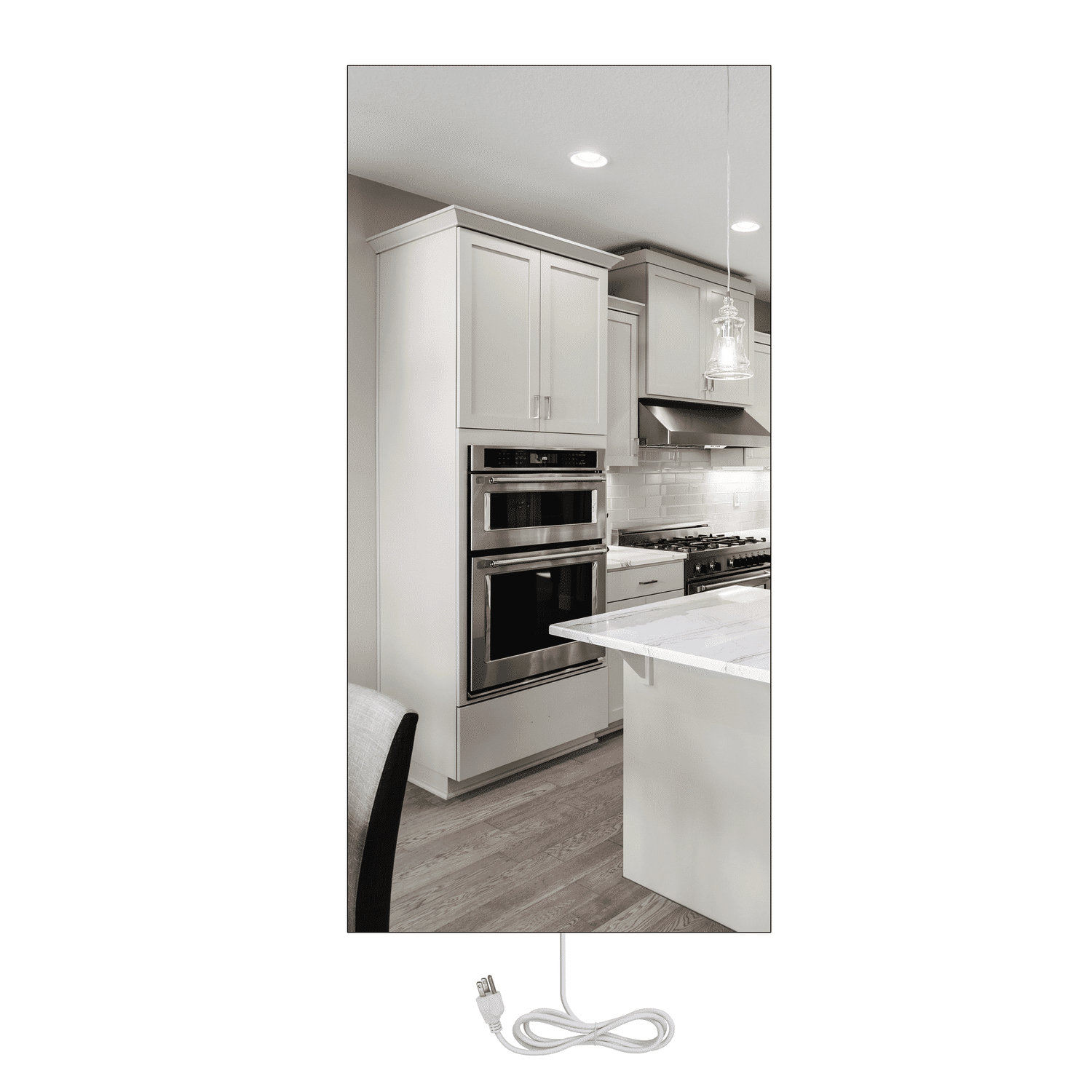 WarmlyYours Ember Mirror Wall Mounted Radiant Panel Heater 47"x24", 800 ...