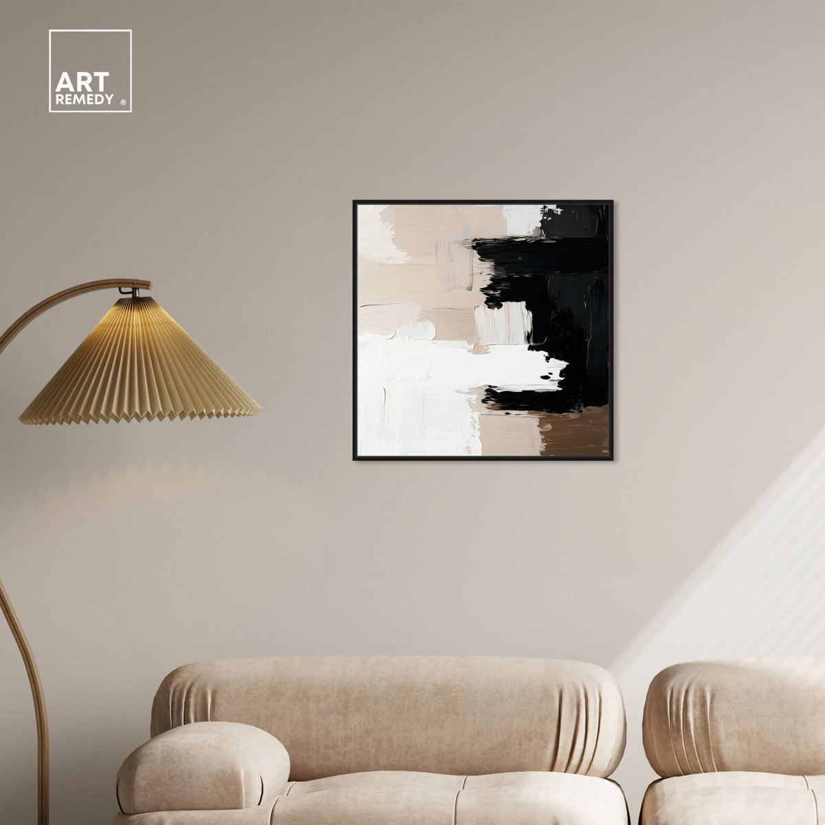 Art Remedy Neutral Ground Canvas Gemstone Abstract Art by Art Remedy ...