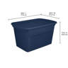 Sterilite 30 Gallon Plastic Stackable Storage Tote Container Box ...