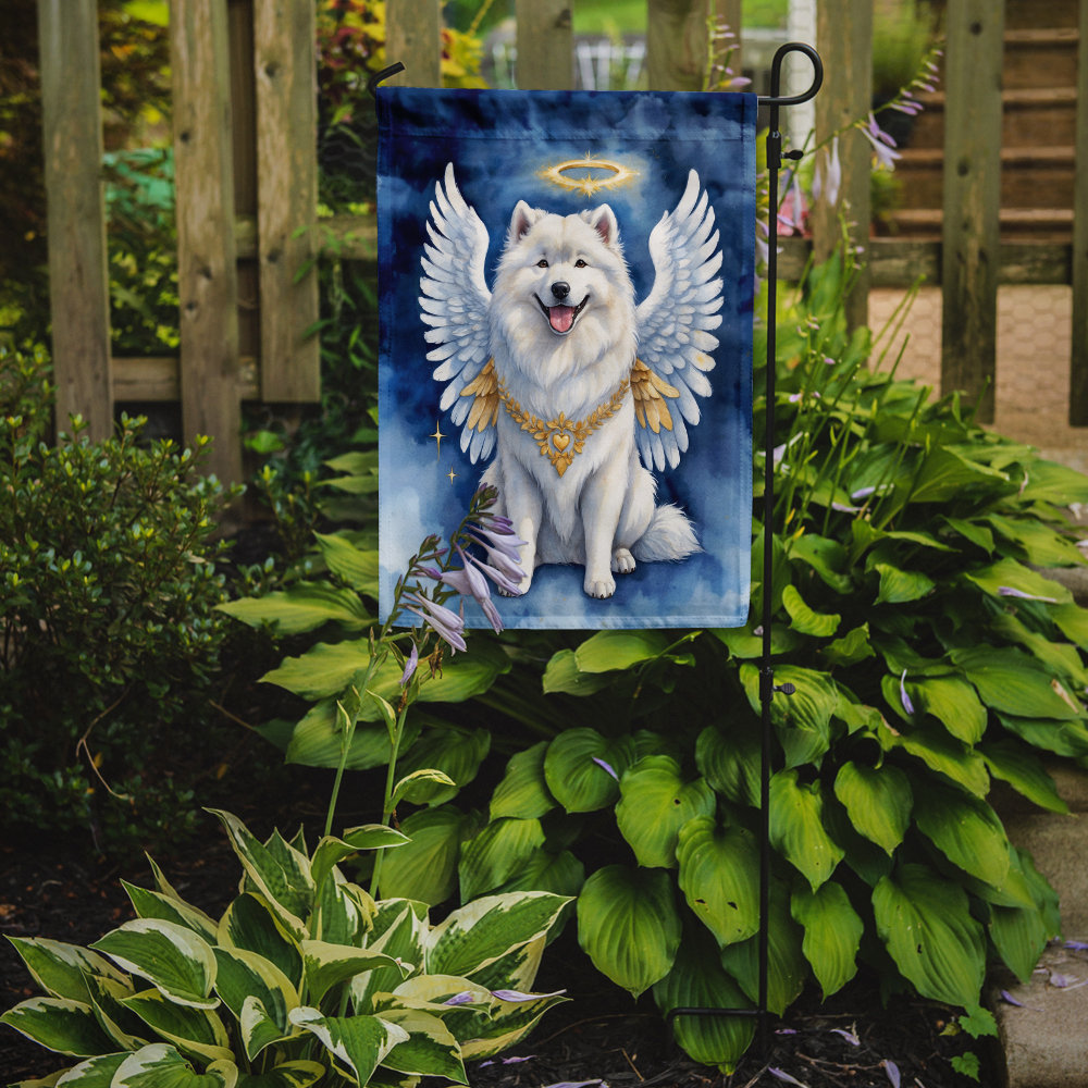 Caroline's Treasures Samoyed My Angel Garden Flag | Wayfair