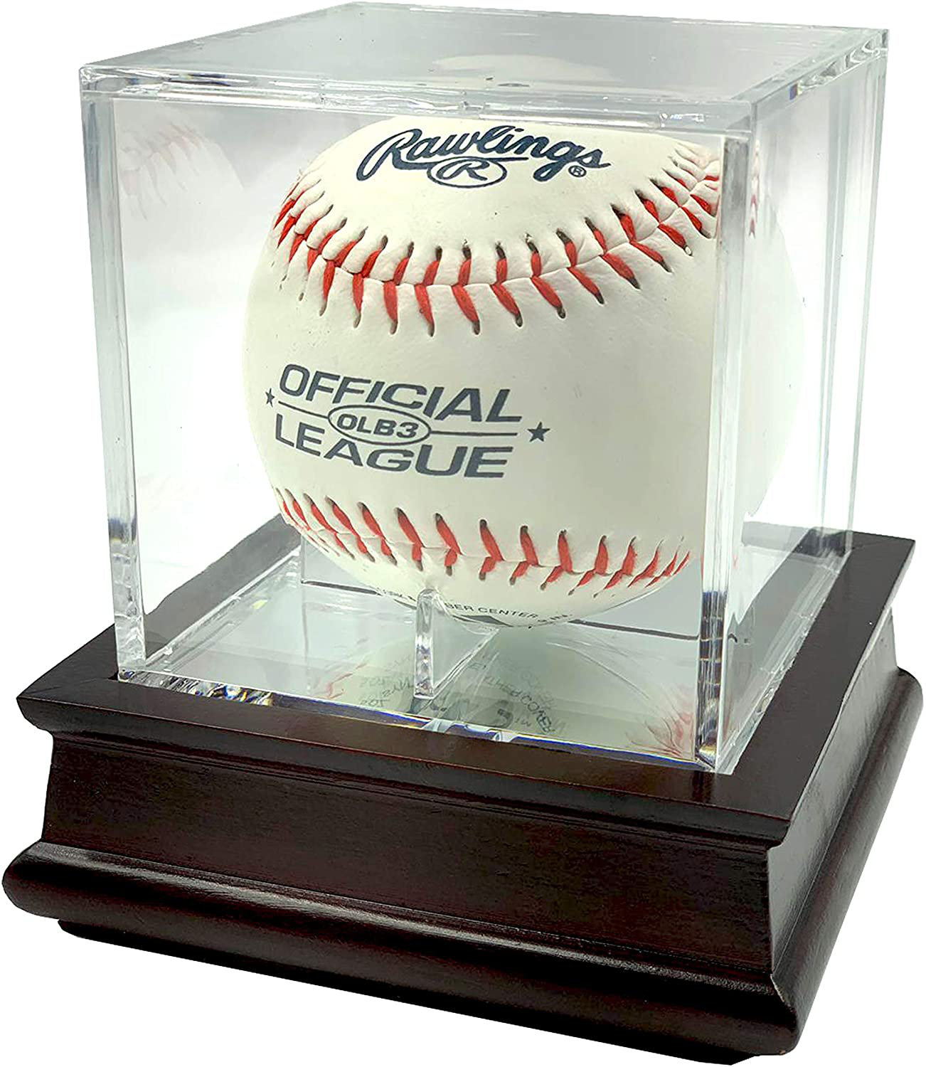 DECOMIL 4.25'' x 4.25'' Solid Wood Baseball Ball Display Case - Wayfair ...
