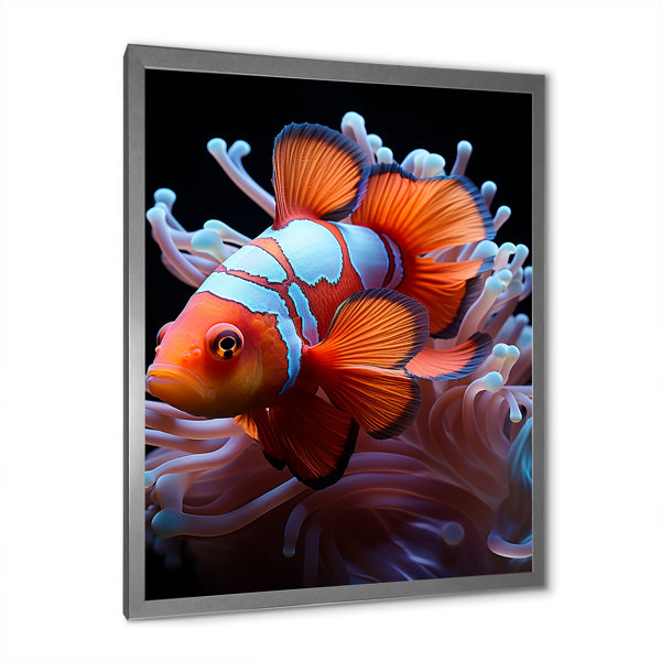 DesignArt " Orange Clownfish Portrait " | Wayfair