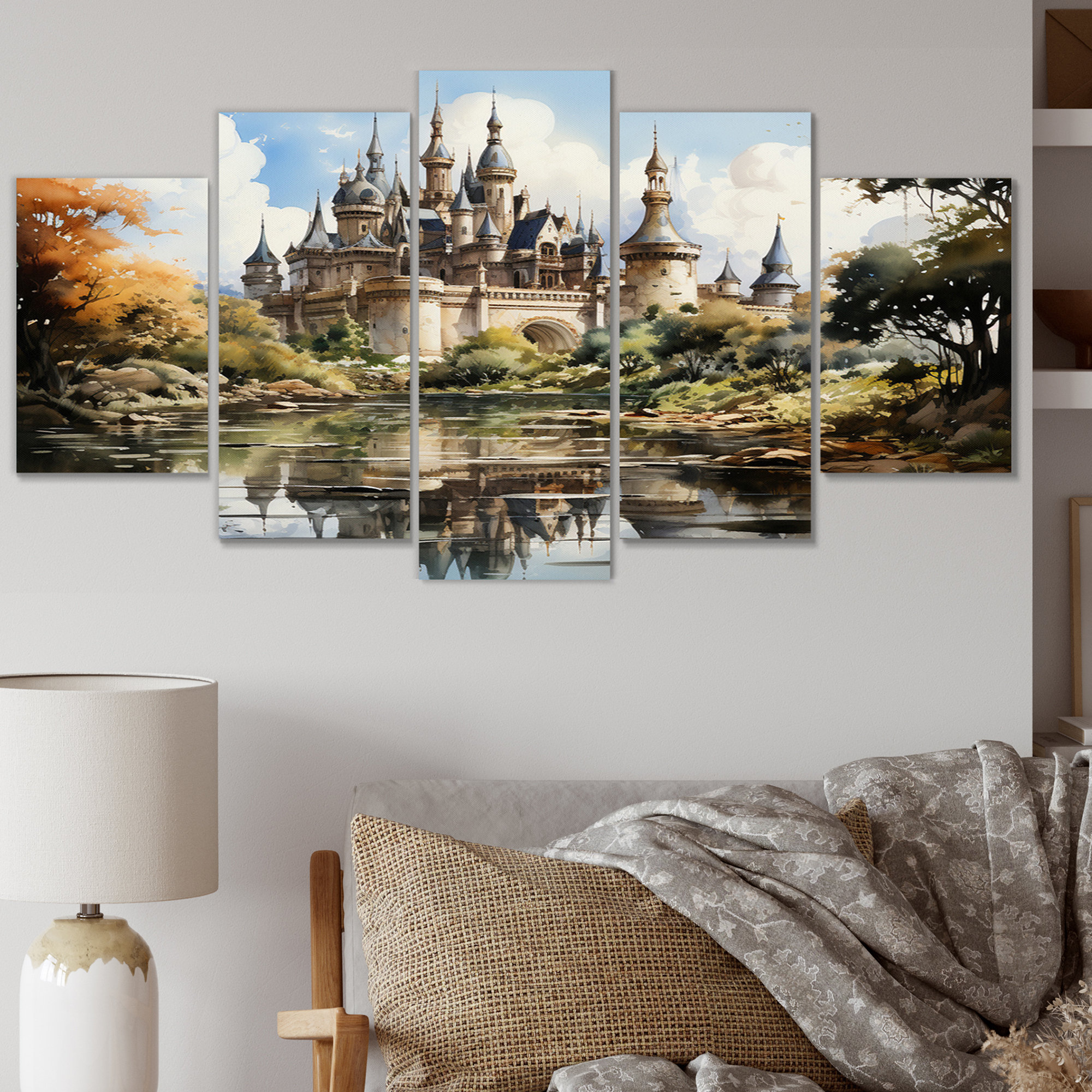 Design Art Castles Enchanted Stronghold VI - Architecture Metal Wall ...