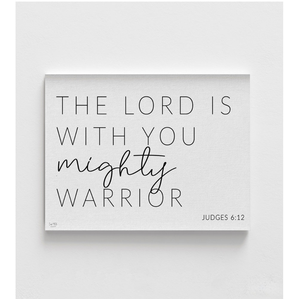 WeFrameArt Mighty Warrior, Framed Judges 6:12 Print, Lords Chistian ...