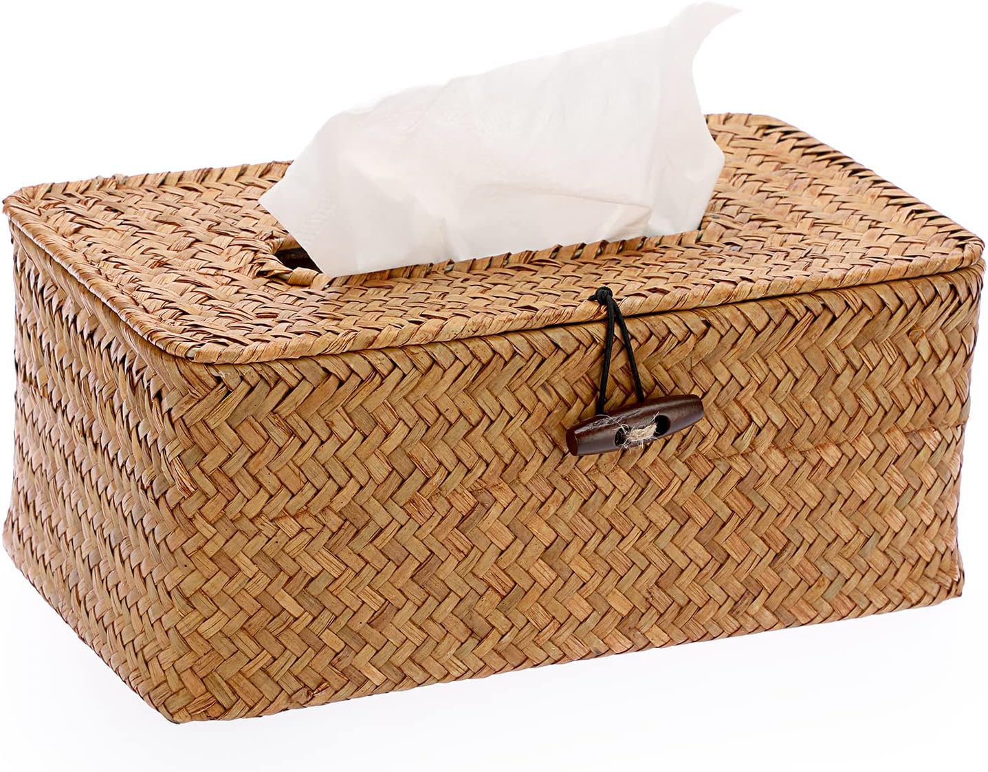 Beachcrest Home™ Tissue Box Cover Rectangle Tissue Box Seagrass Tissue ...