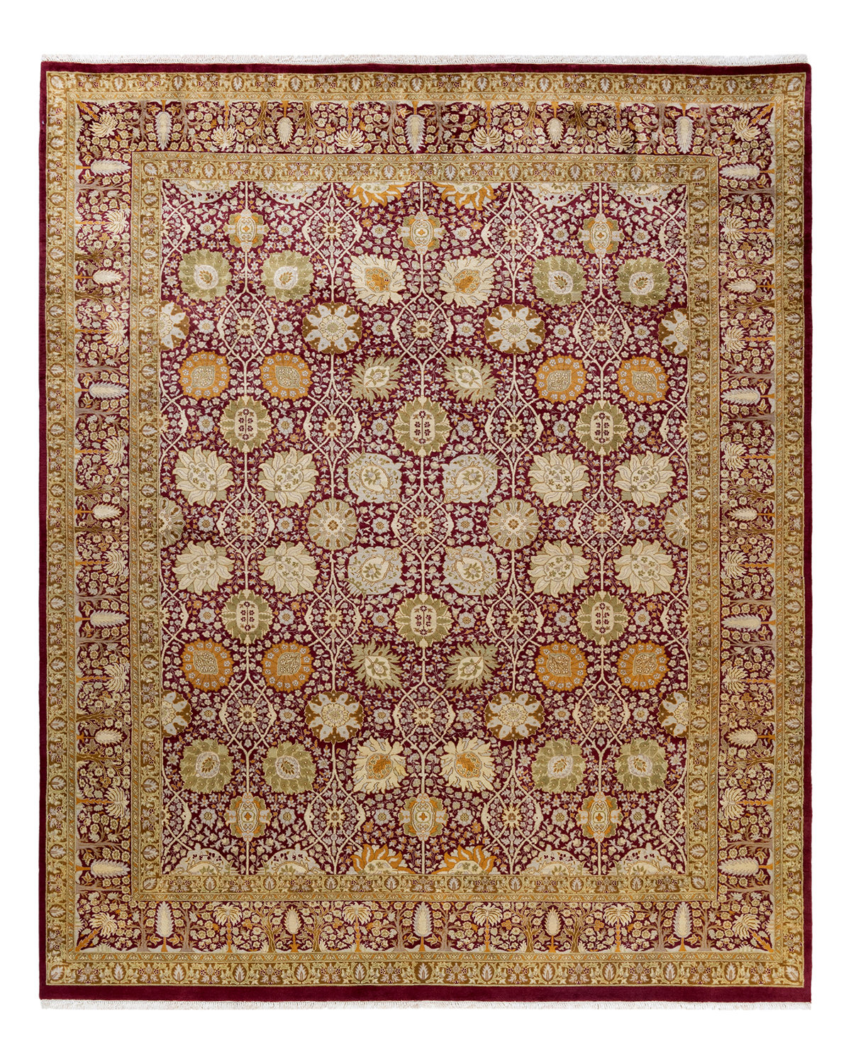 The Twillery Co.® Keller One-of-a-Kind Hand-Knotted Raspberry/Ivory ...