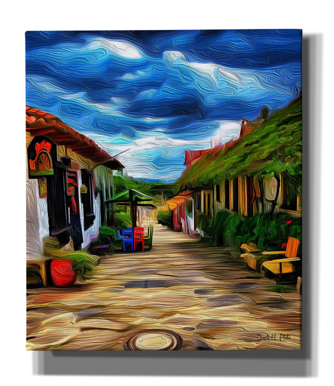 Epic Graffiti 'Colombian Steets' by Dante Plata Canvas Wall Art ...