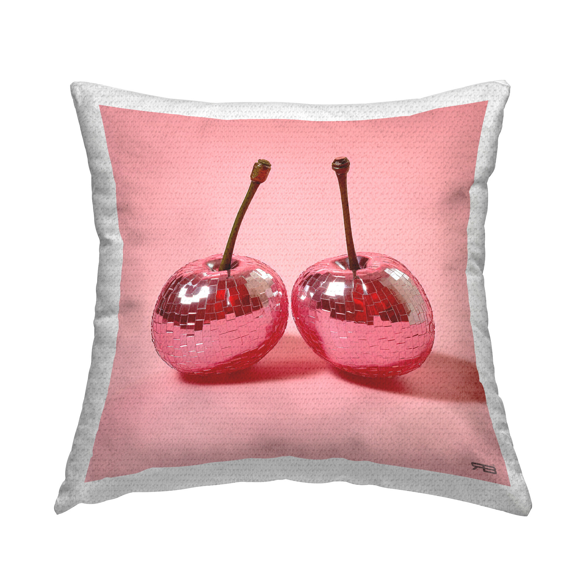 Stupell Industries Reflective Cherry Fruits Outdoor Printed Pillow by ...