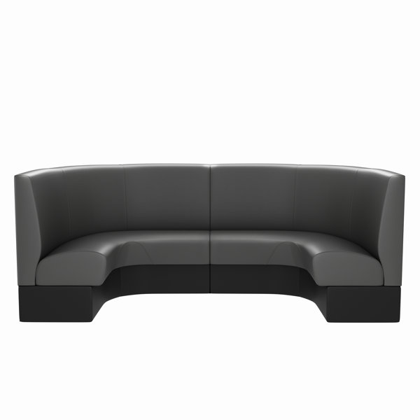 QA Group 1/2 Circle U-Booth, Private Corner Booth (Pack of Two 1/4 ...