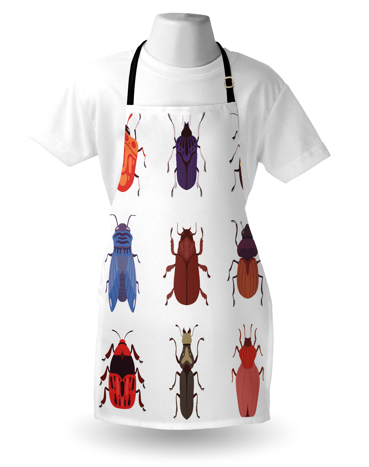 East Urban Home Insects Apron Unisex Various Creeping Species Adult ...