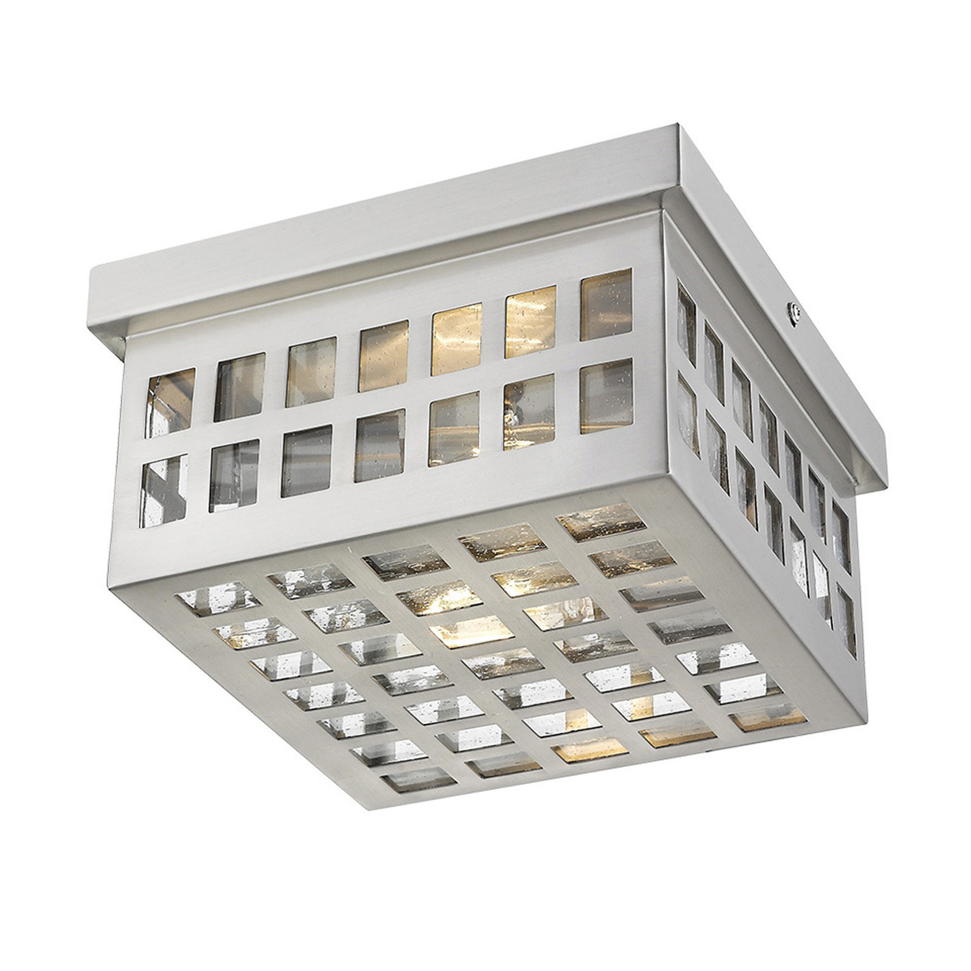 Breakwater Bay Hobbs 2 - Light 8.75" Lantern Square Flush Mount | Wayfair