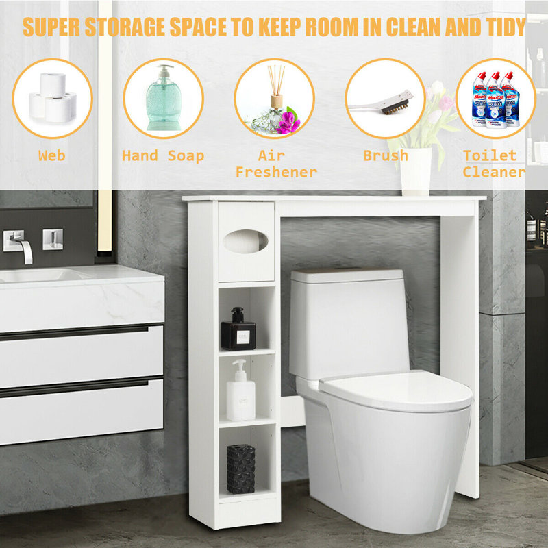 Brayden Studio® Pendergrast Freestanding Over-the-Toilet Storage ...