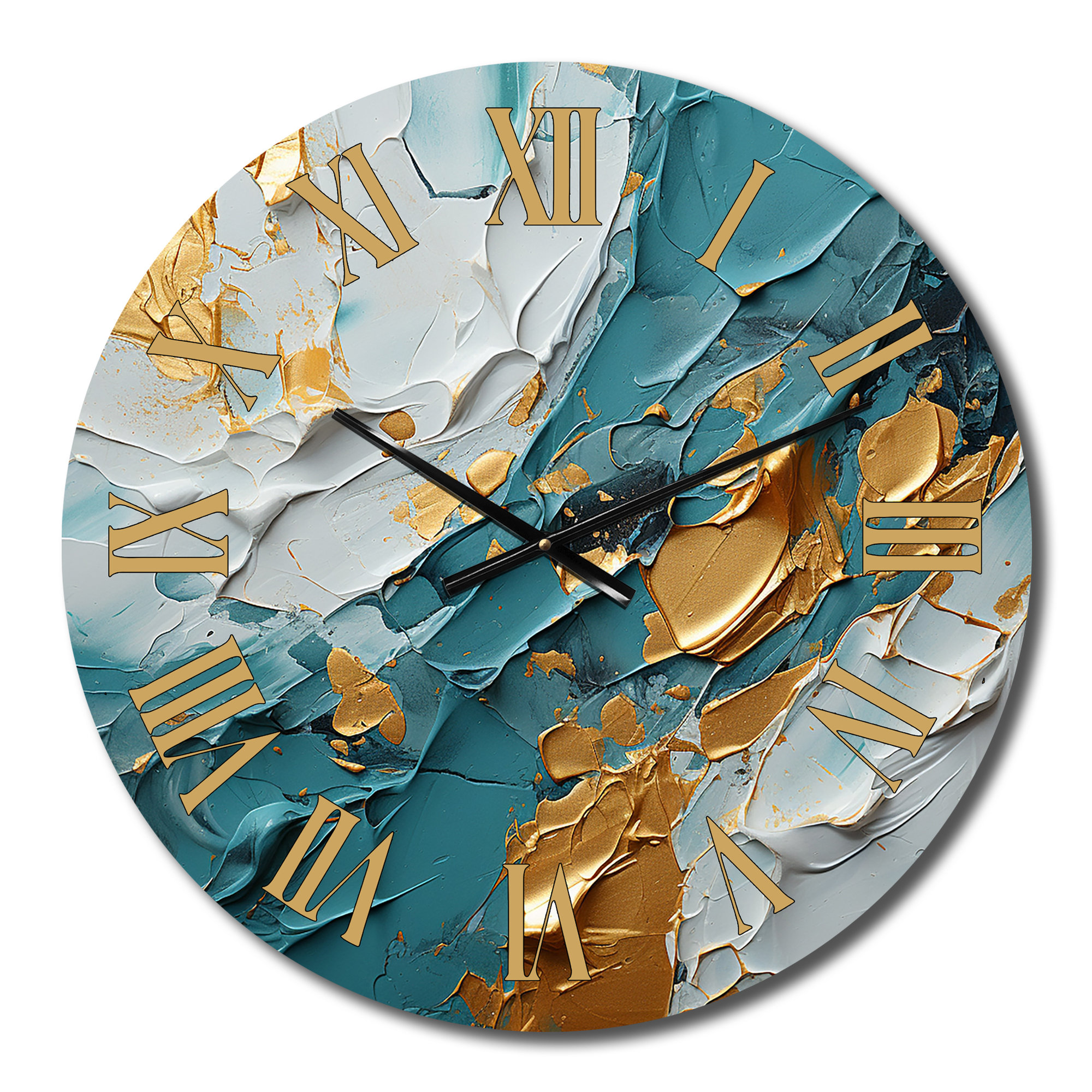 Design Art Morning Glory Sunlight Breaking Waves Abstract Metal Wall ...