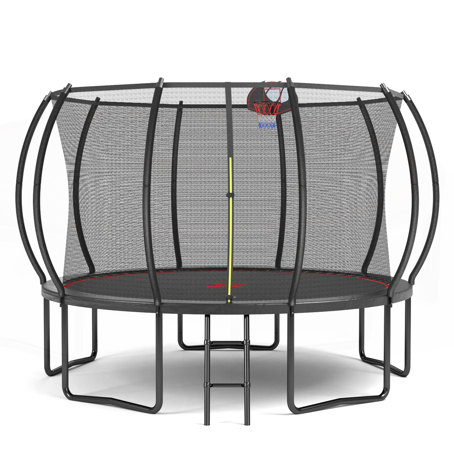 BURDOCK Durable Outdoor Trampoline with Multiple Safety Features and ...