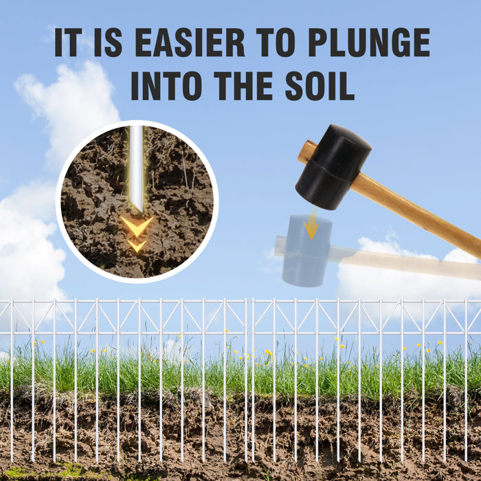 EFPerfect 15'' H x 24'' W Animal Anti-digging Barrier Fence Rustproof ...