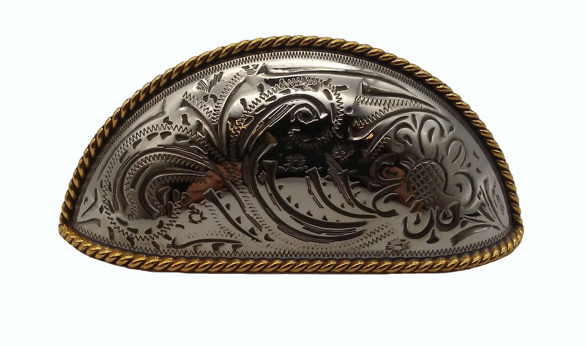 Buck Snort Lodge Engraved Flower 3'' Center to Center Cup/Bin Pull ...