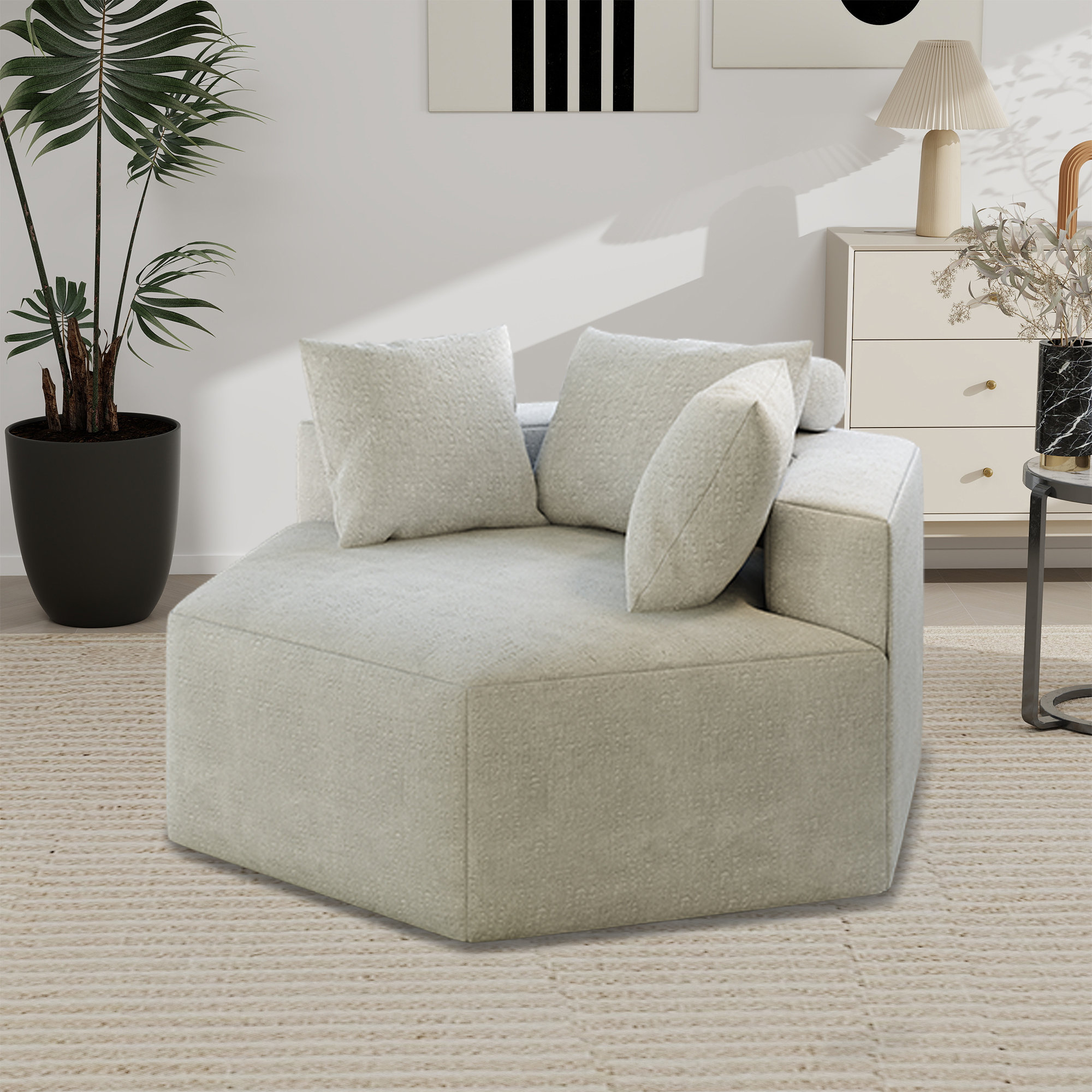 Ebern Designs Oversized Sponge Sofa-No Assembly Required | Wayfair