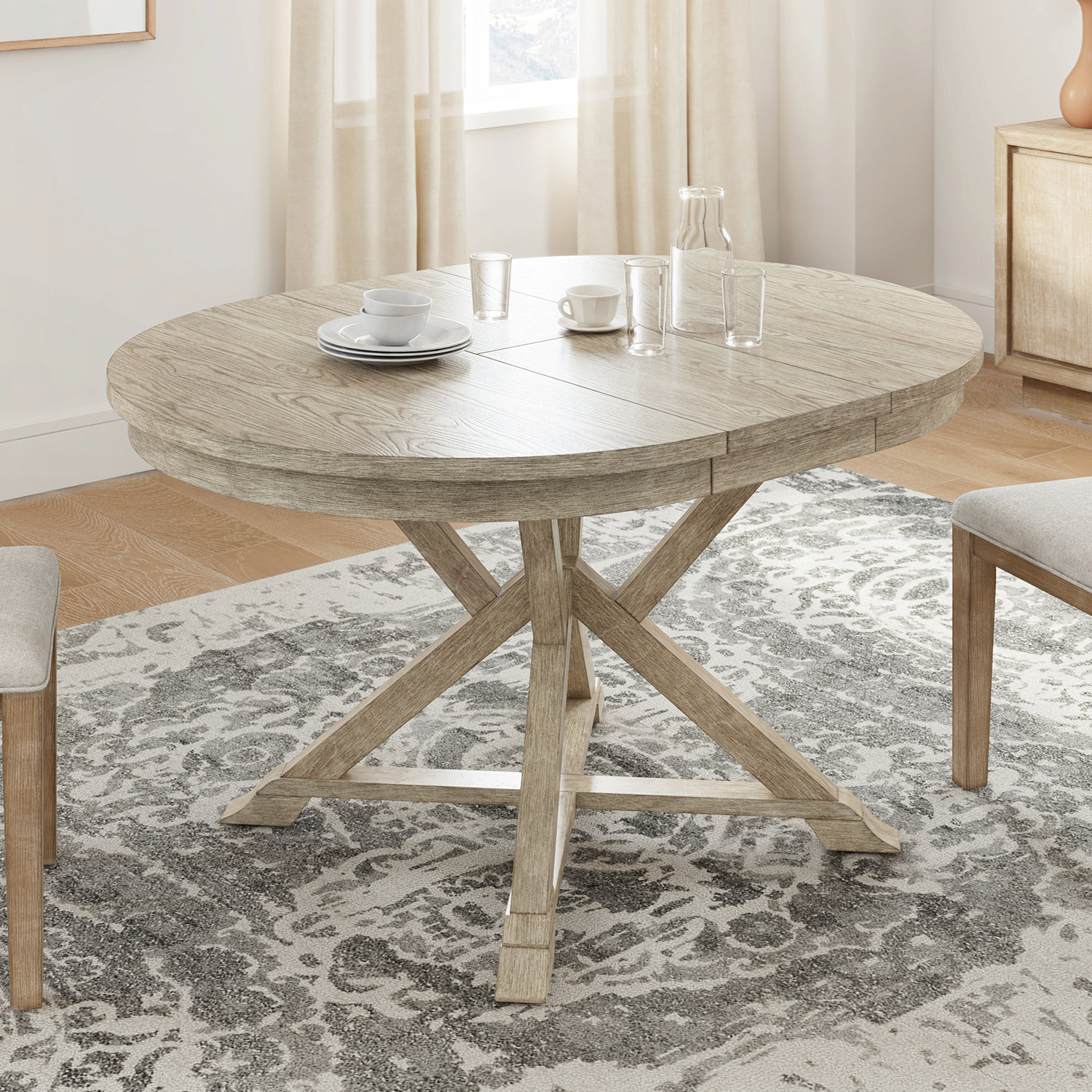 Red Barrel Studio® Suheyla Transitional Extendable Dining Table With ...