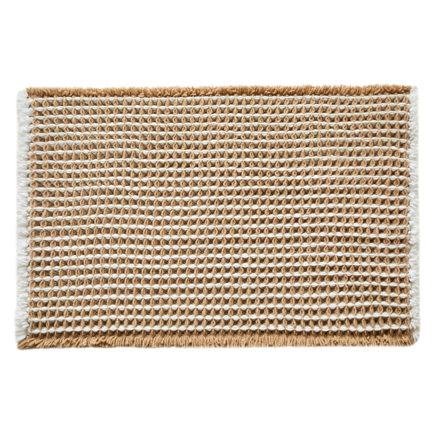Dakota Fields 30"x20" Waffle Non-Slip Boho Bath Mat | Wayfair