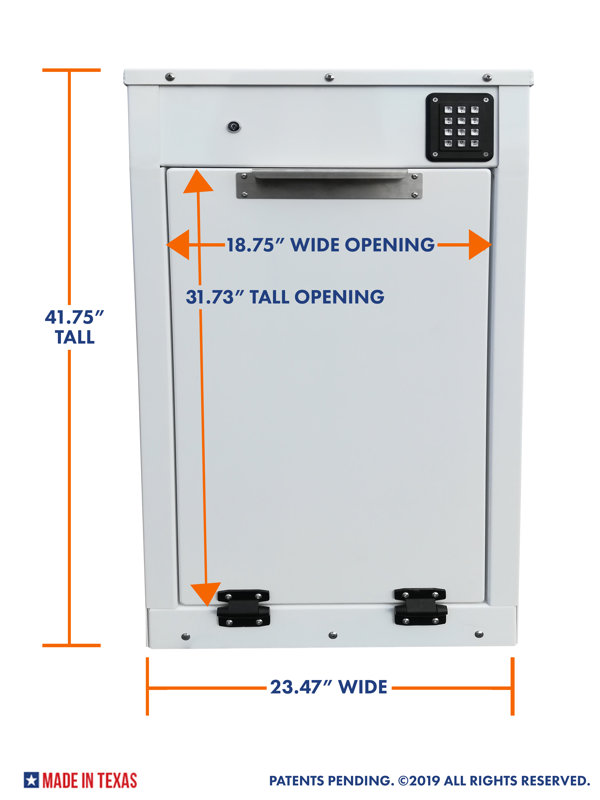 MB Sentinel Dual Door Insert 24 in x 42 in Aluminum Package Drop | Wayfair