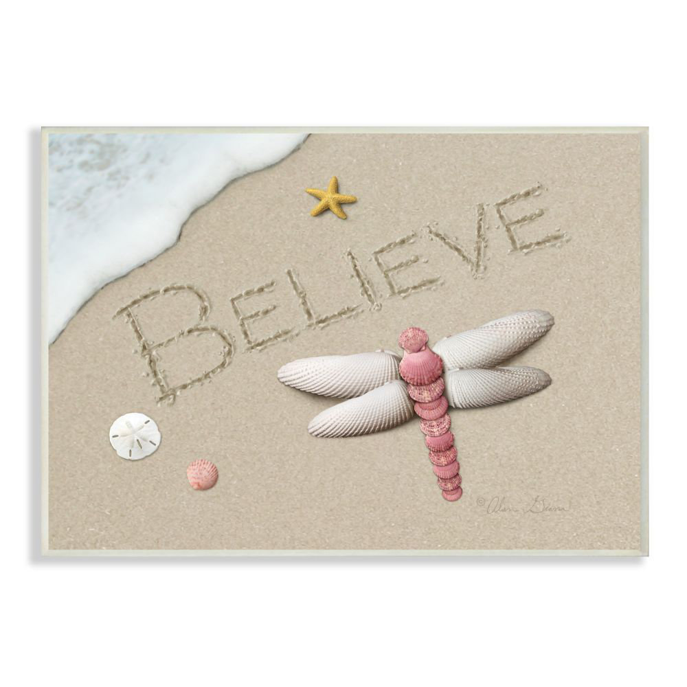 Highland Dunes 'Believe Written in Sand with Starfish Sand Dollar and ...