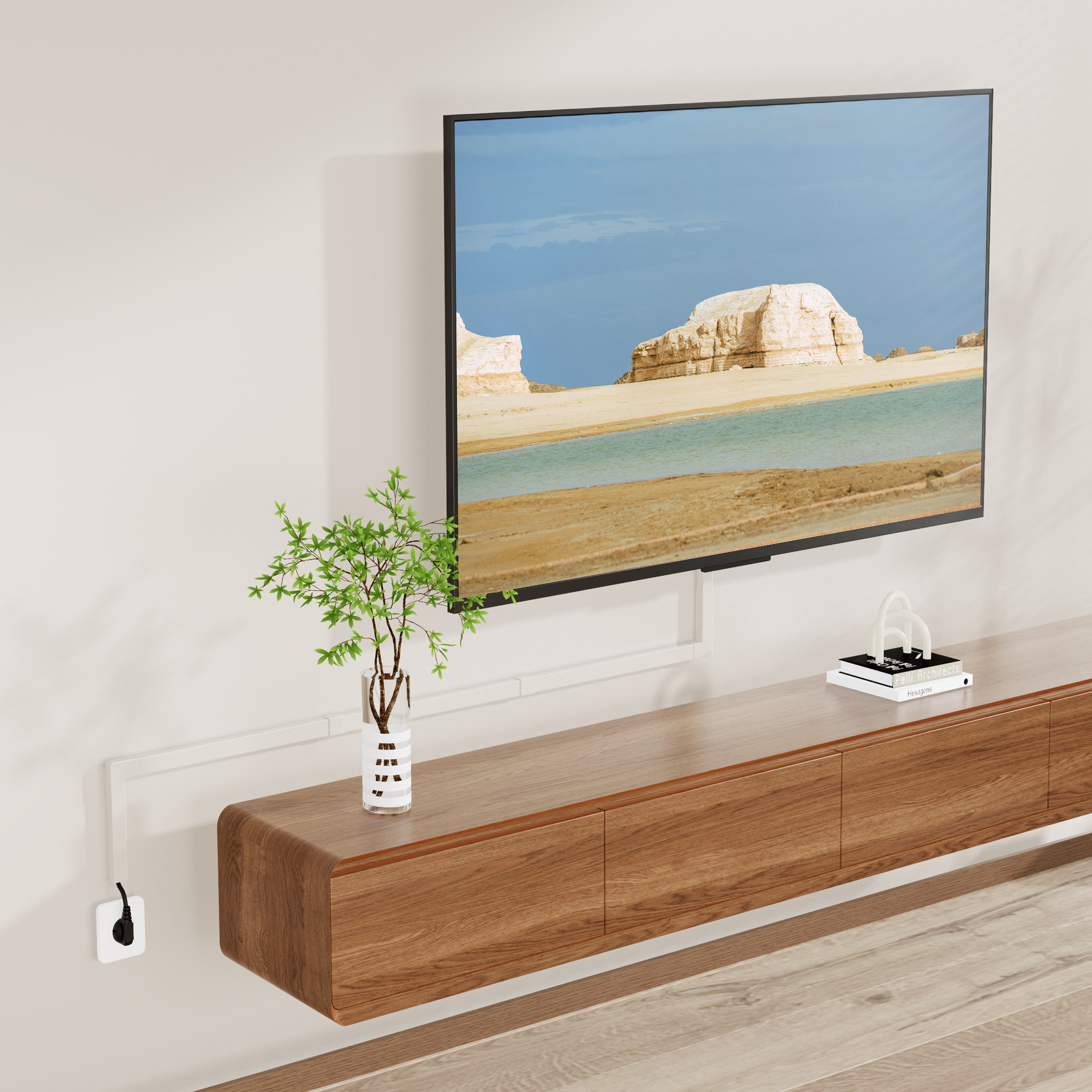 Mount-it On-wall Tv Cable Concealer Kit, White & Reviews | Wayfair