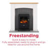 Dimplex Orvieto MCFP15O-E Optiflame Electric Mini Fireplace Suite ...