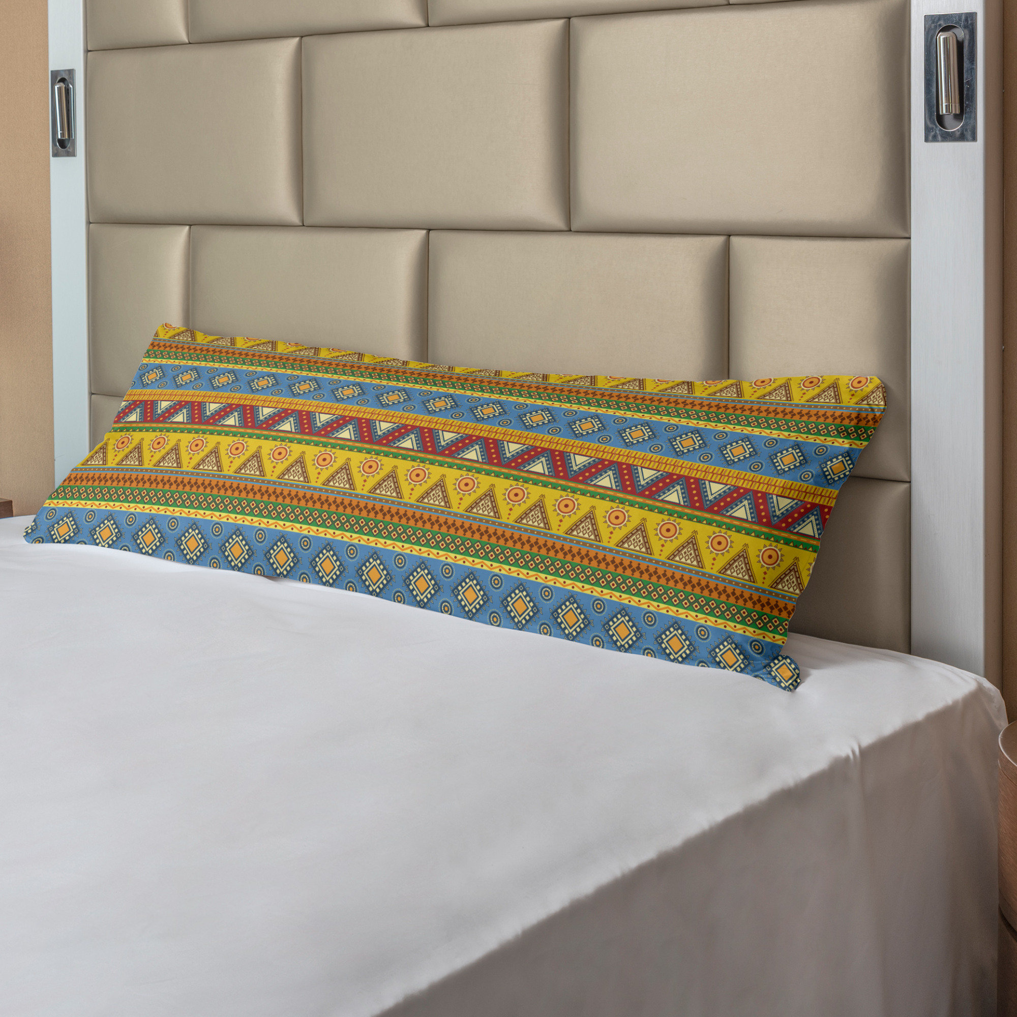 Ambesonne Aztec Body Pillow Case Cover With Zipper, Traditional Classic ...