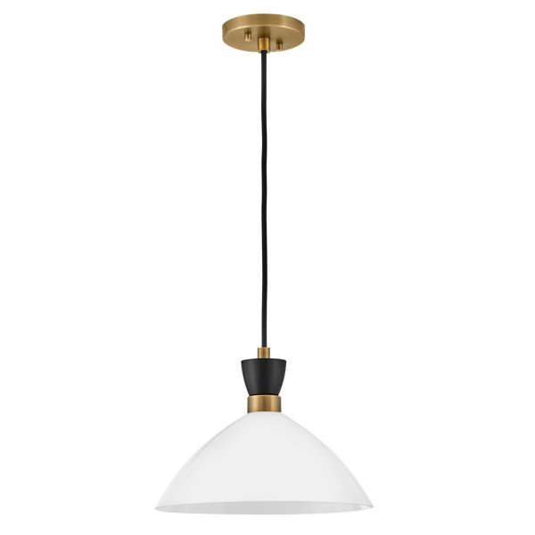 Wrought Studio Jefferi 1 - Light Black Cone Pendant - Wayfair Canada
