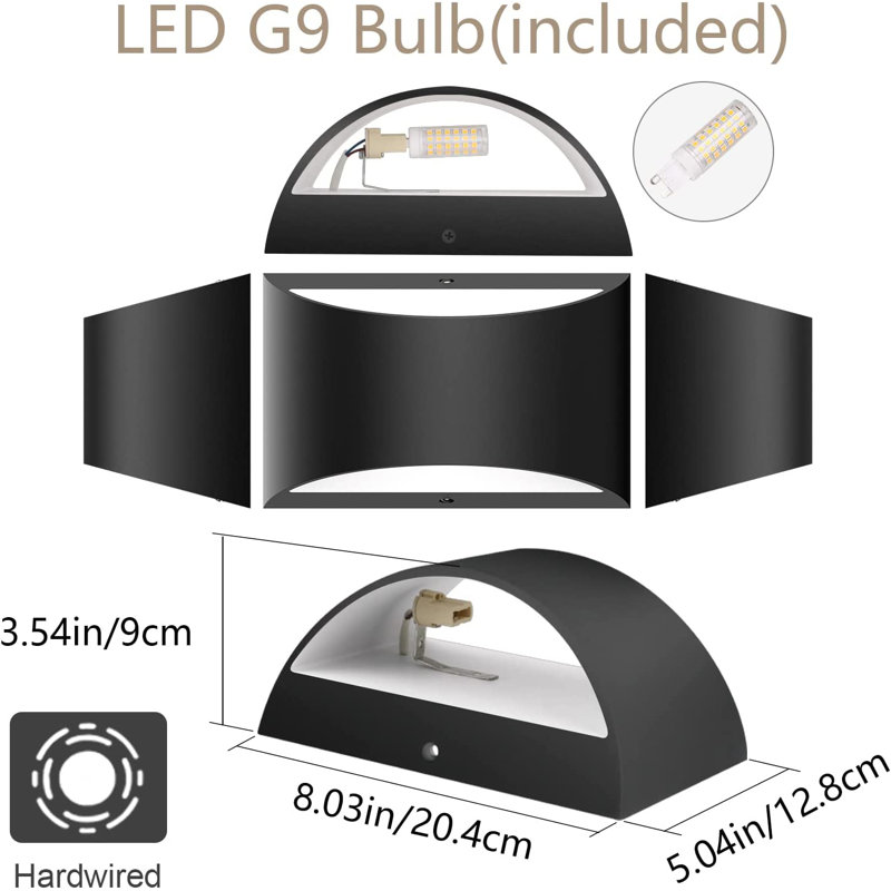 Brayden Studio® DeSoto Aluminum LED Flush Mounted Sconce | Wayfair