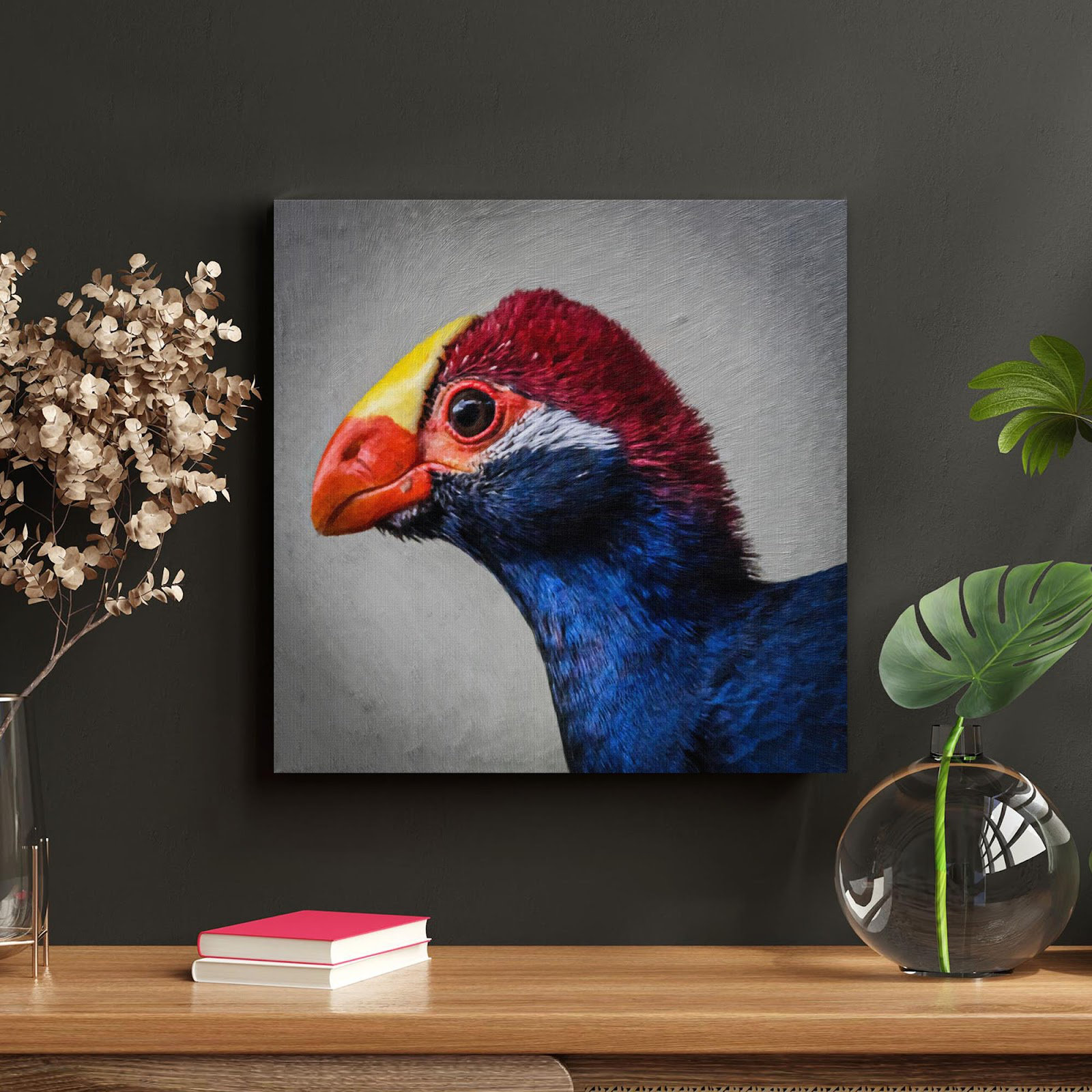 Latitude Run® Portrait Of A Colorful Bird - 1 Piece Rectangle Graphic ...