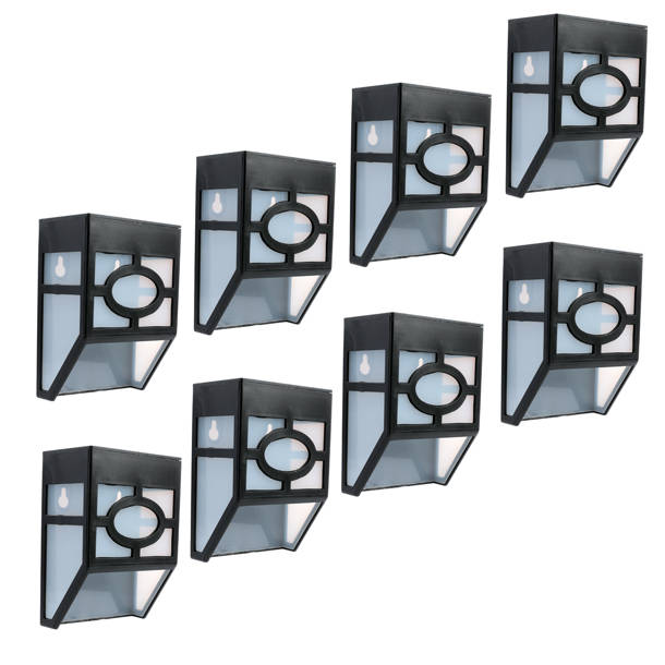 Crosslight Bronze Solar Powered Integrated LED Fence Post Cap Pack ...