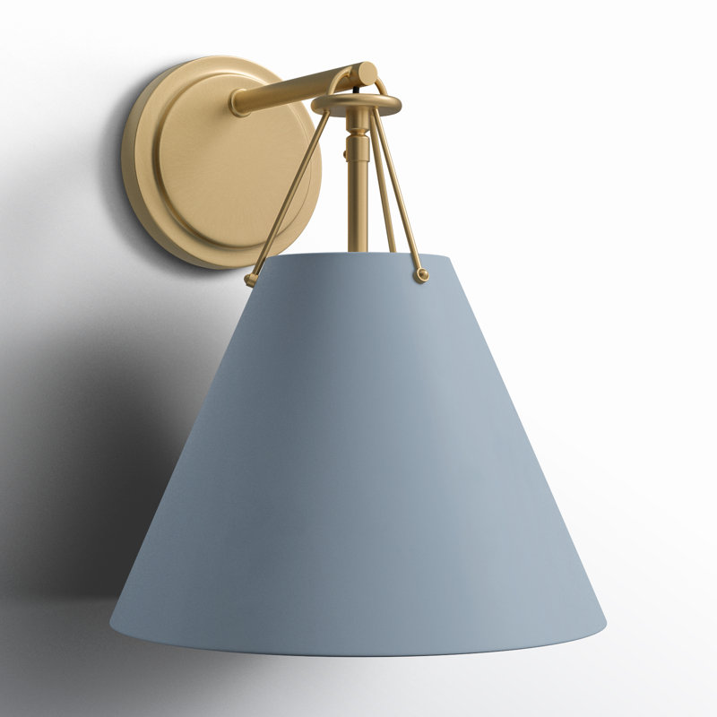 Joss & Main Kinston 1 Light Vibrant Gold Task Sconce | Wayfair