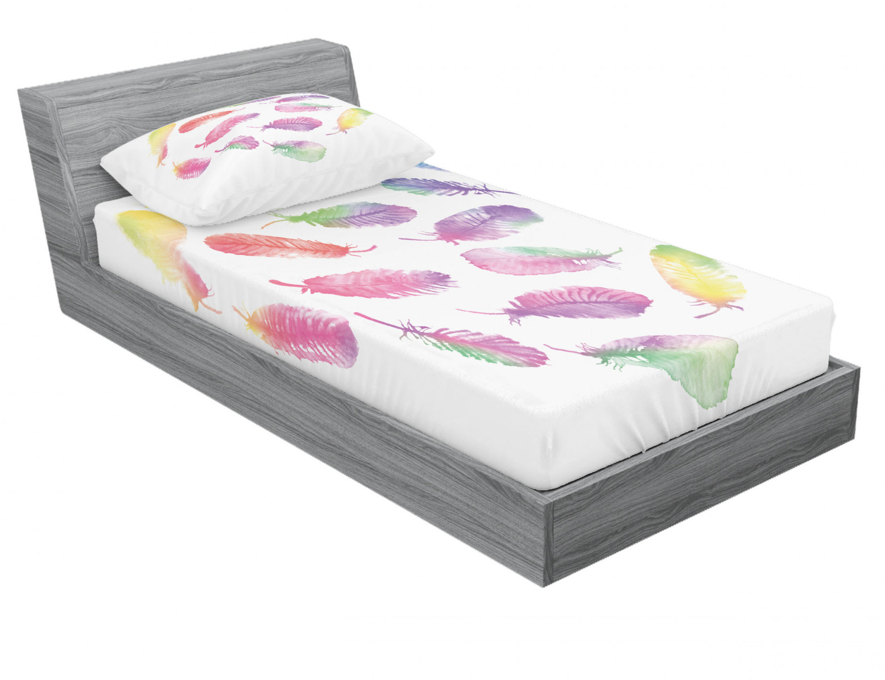 Ambesonne Feather Sheet Set | Wayfair