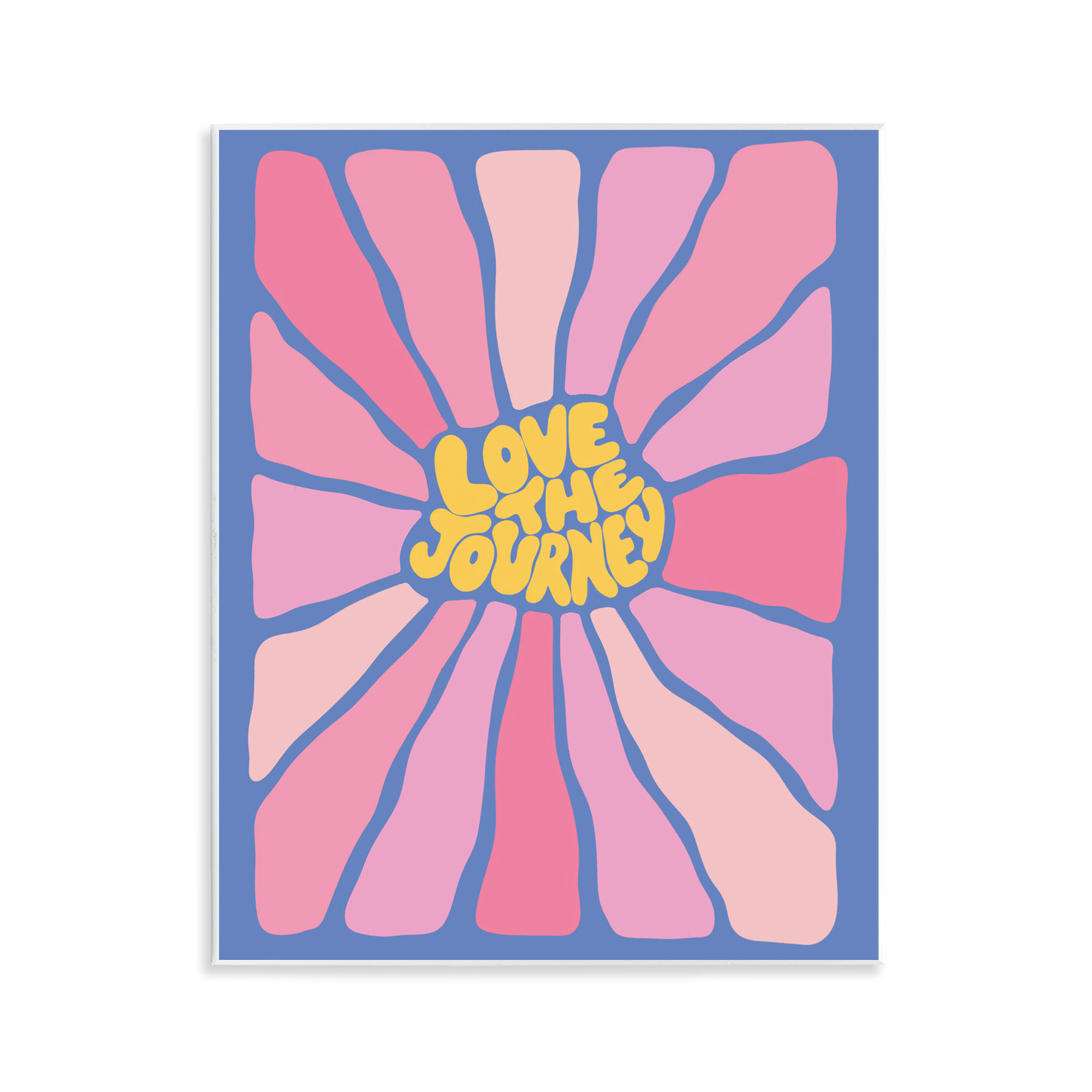 Ebern Designs Retro Love The Journey Wall Plaque Art by Nancy McKenzie ...