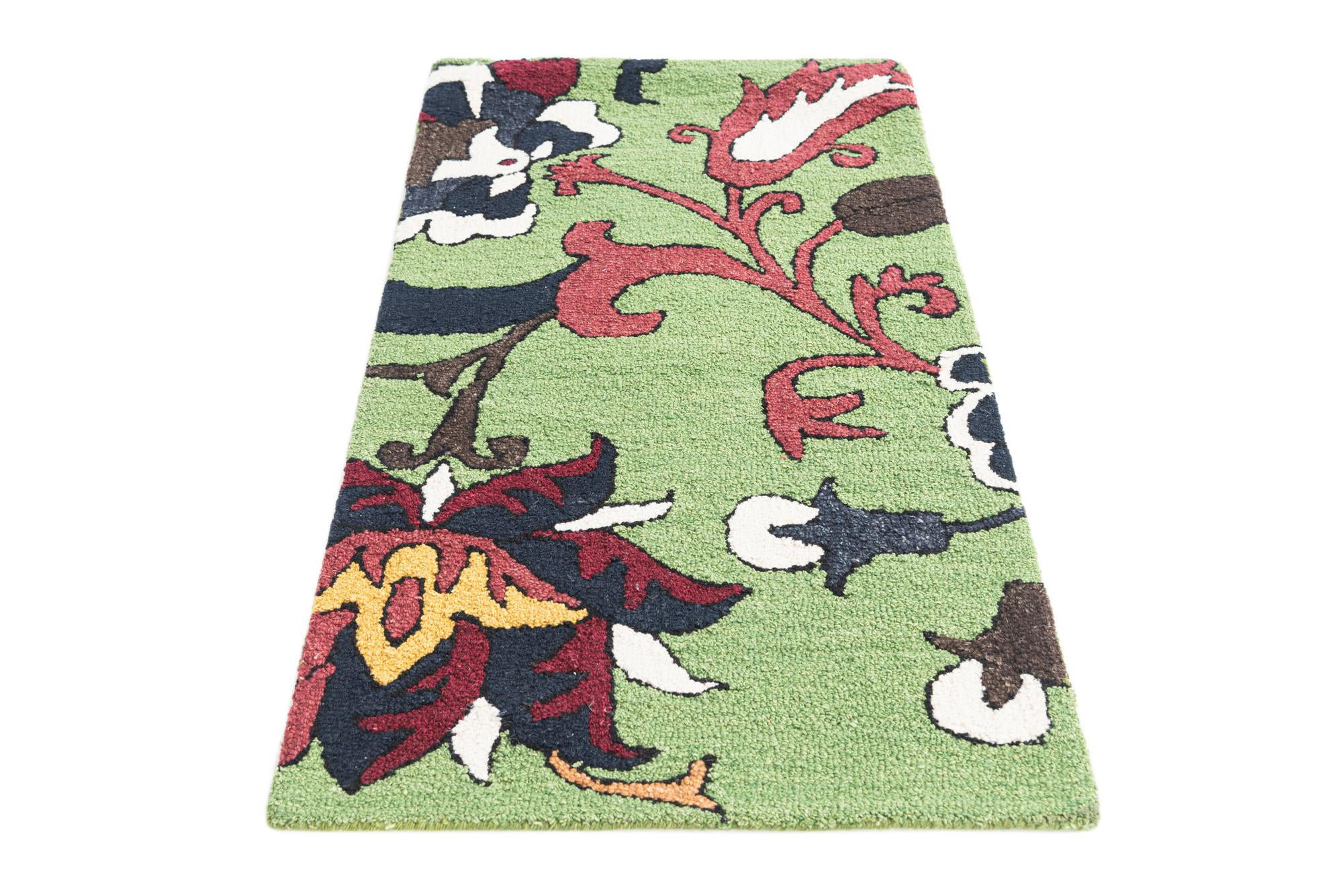 Isabelline 4 Ft Runner Parris Green Rug | Wayfair
