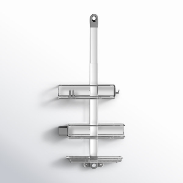 Simplehuman Adjustable Shower Caddy, Stainless Steel and Anodized ...